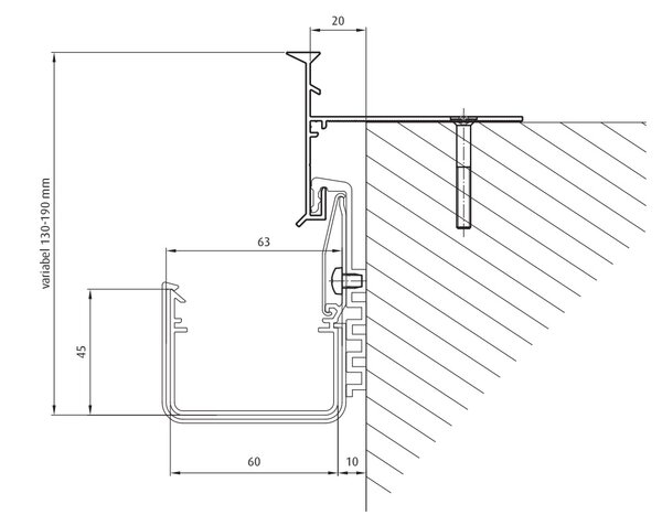 Edge balcony gutter systems