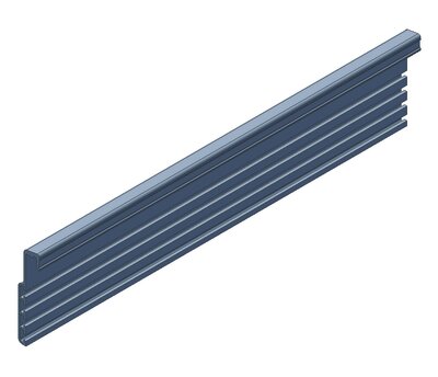 Edge balcony gutter systems