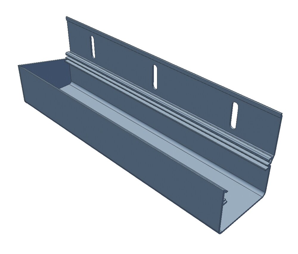 Edge balcony gutter systems