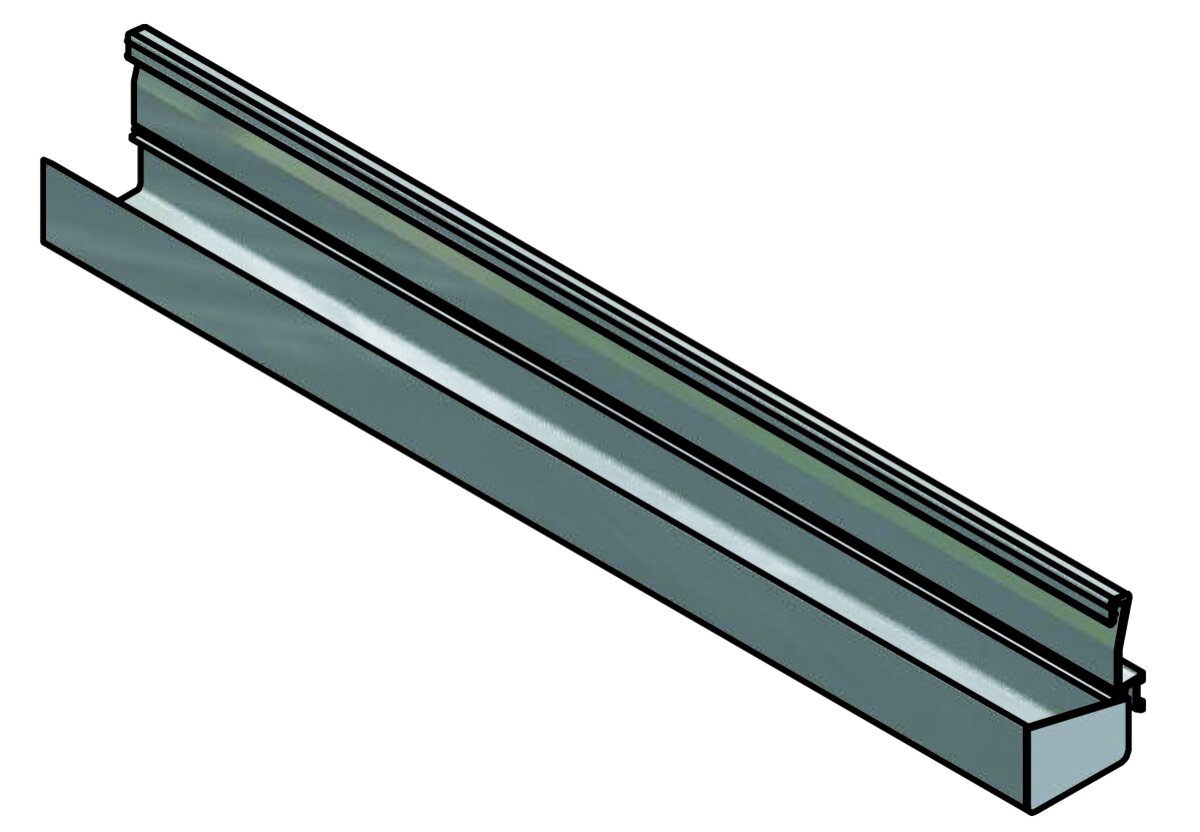 Edge balcony gutter systems