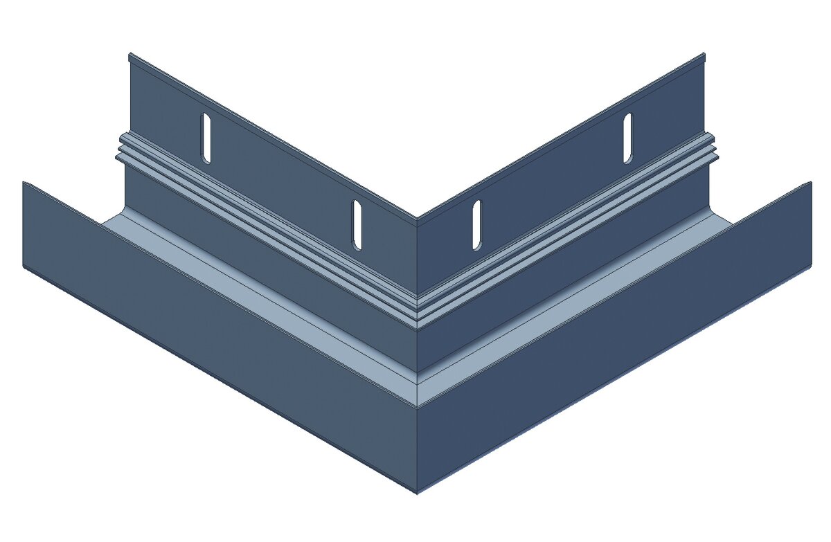 Edge balcony gutter systems